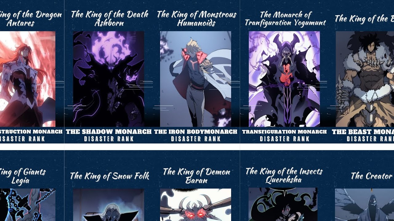 All Monters in Solo Leveling - Monsters and Enemy - YouTube