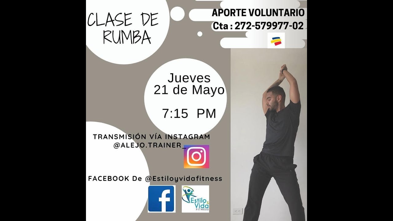 CLASE DE RUMBA 21 DE MAYO 2020 - YouTube