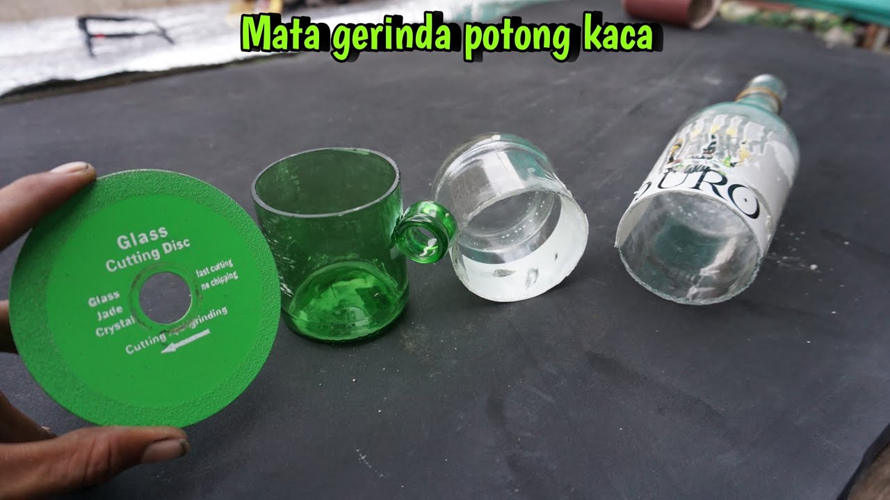 cara potong botol kaca - YouTube