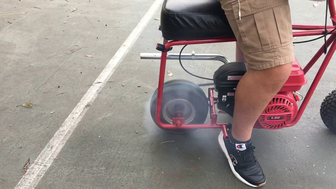 Mini bike burn out 6.5 - YouTube