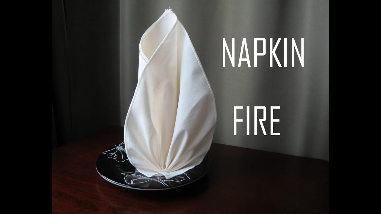 Napkin Folding: Fire - YouTube
