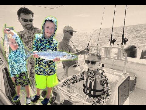 Catching BIG Spanish Mackerel with the Boys | Atlantic Beach NC Fishing ...