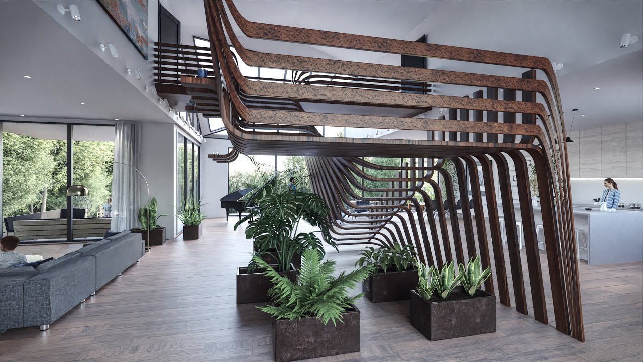 Designing a house around a feature stair? - YouTube