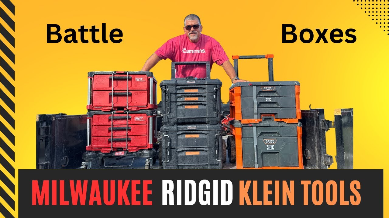 Milwaukee Packout, Ridgid Pro Gear, Klein Mod Box drawer tool boxes ...