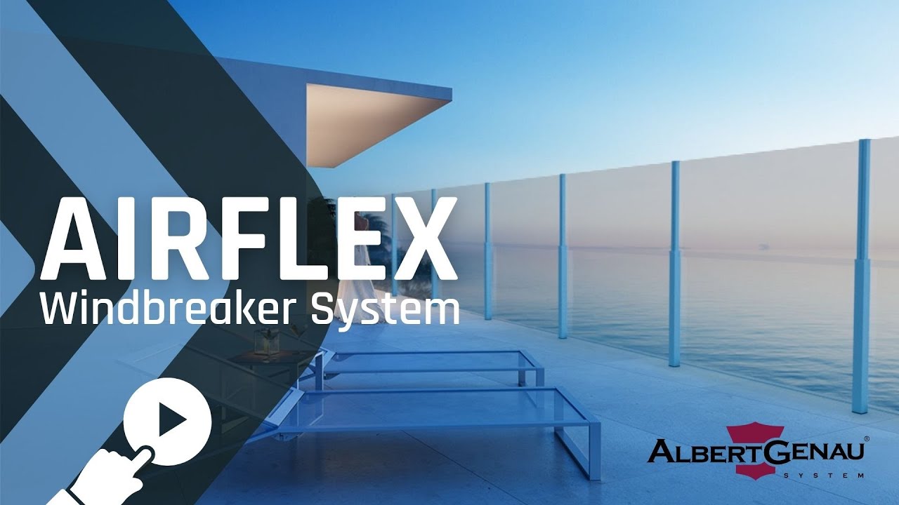 AirFlex - Windbreaker System: Retractable Glass Balustrade - YouTube