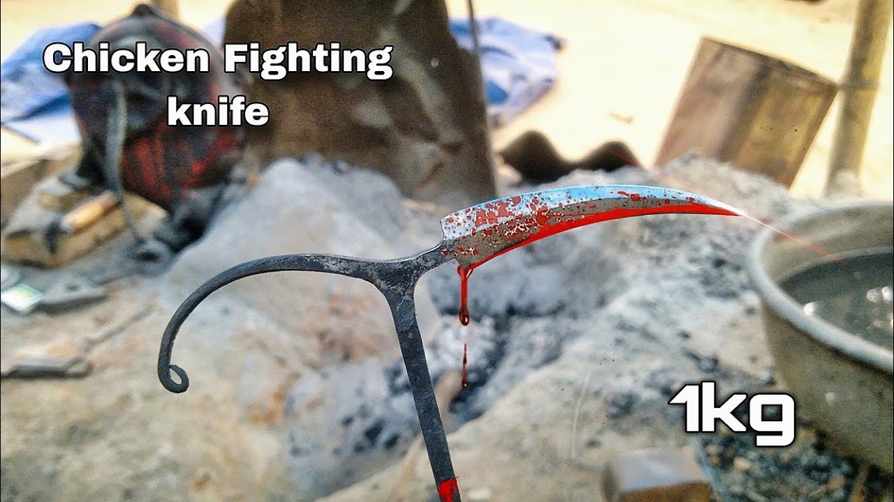 Chicken Fighting Knife Made // Murga se ladne Wala Chaku ...