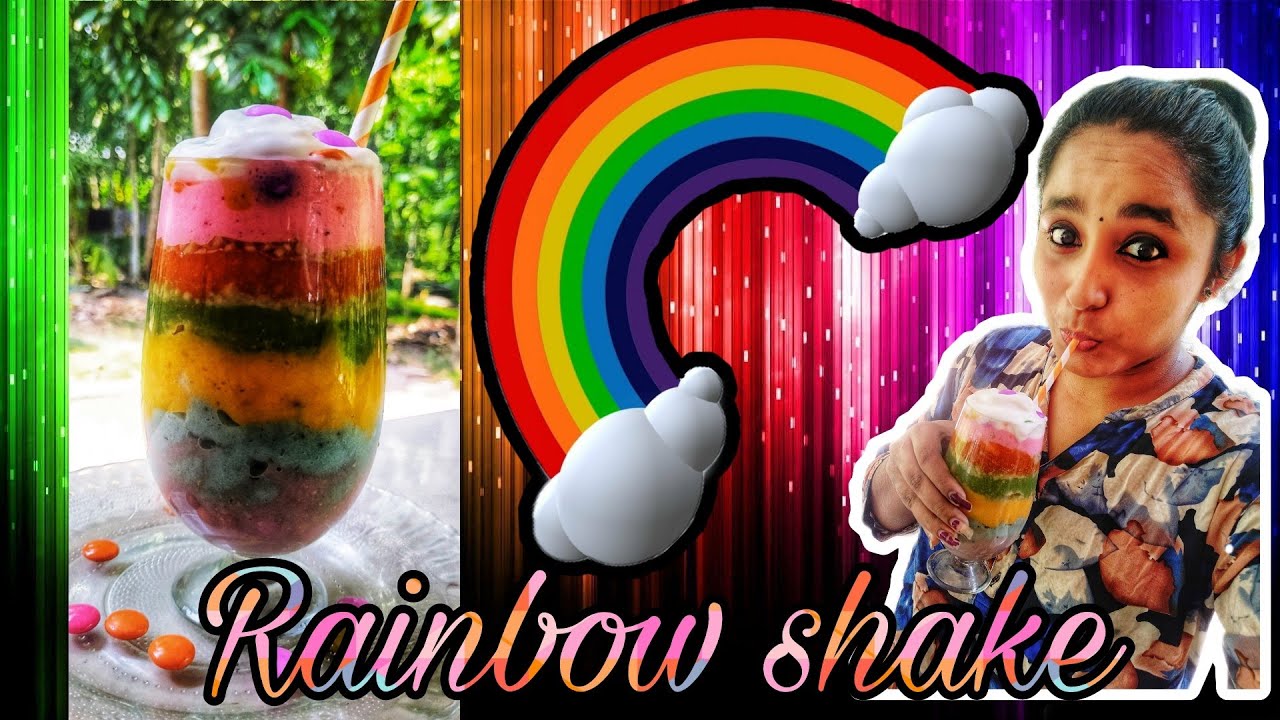 How To Make Rainbow Shake//Rainbow Shake Recipe//Malayalam ...