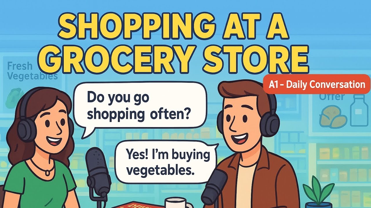 Learn English at the Grocery Store | Simple Conversation Podcast | Slow ...