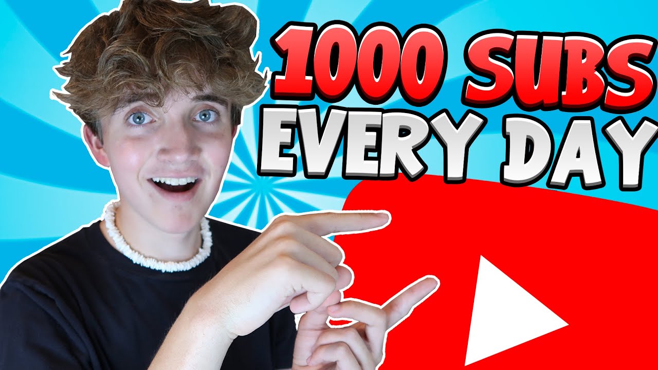 How To Get 1,000 SUBSCRIBERS Every Day on YouTube (Get YouTube ...