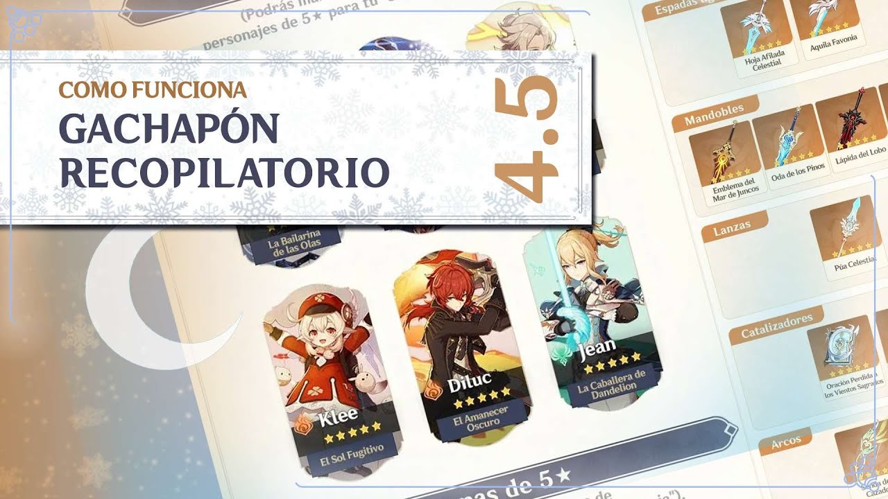GACHAPÓN RECOPILATORIO - Como funciona? | Genshin Impact... - YouTube