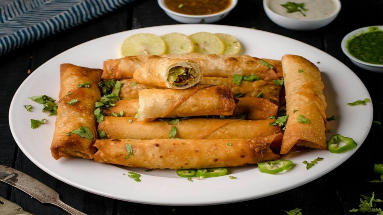 Crispy Vegetable Spring Roll Recipie || Vegetable Roll With Home made ...
