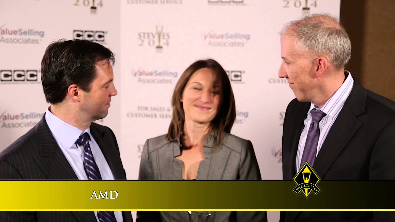 AMD wins at the 2014 Stevie Awards for Sales & Customer Service - YouTube