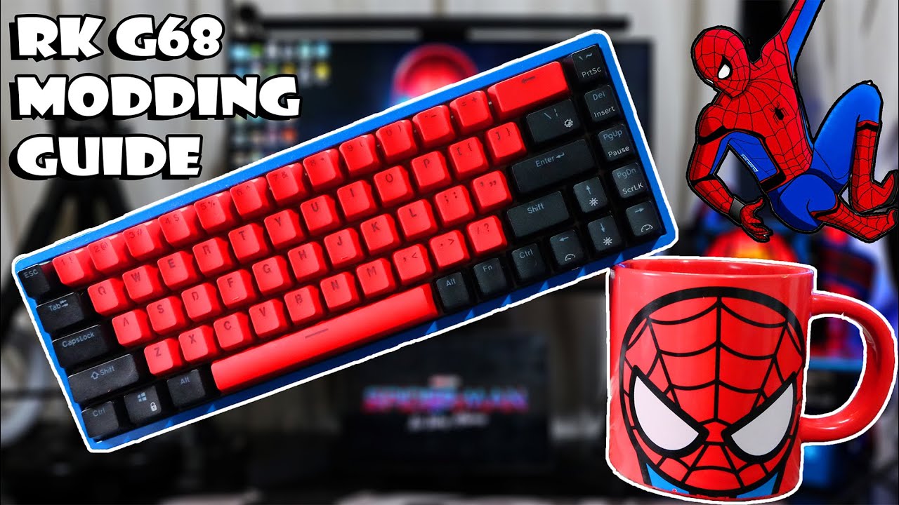 I Built Spiderman a Keyboard | Royal Kludge G68 with Gazzew Boba U4T ...