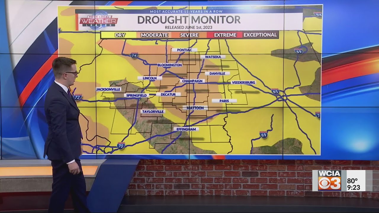 Moderate drought declared in Central Illinois - YouTube