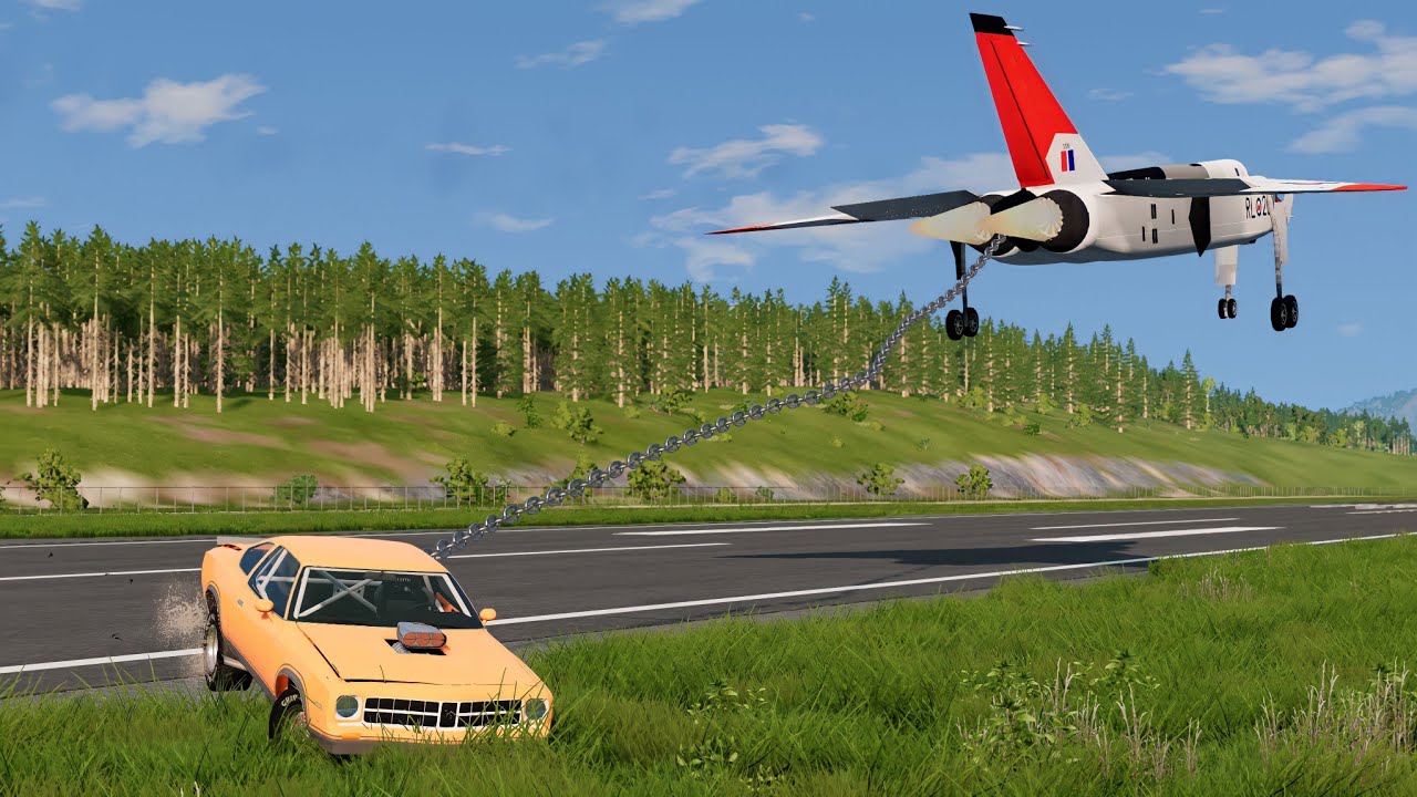 The Crazy Pilot is Flying The Car - BeamNG.Drive - YouTube
