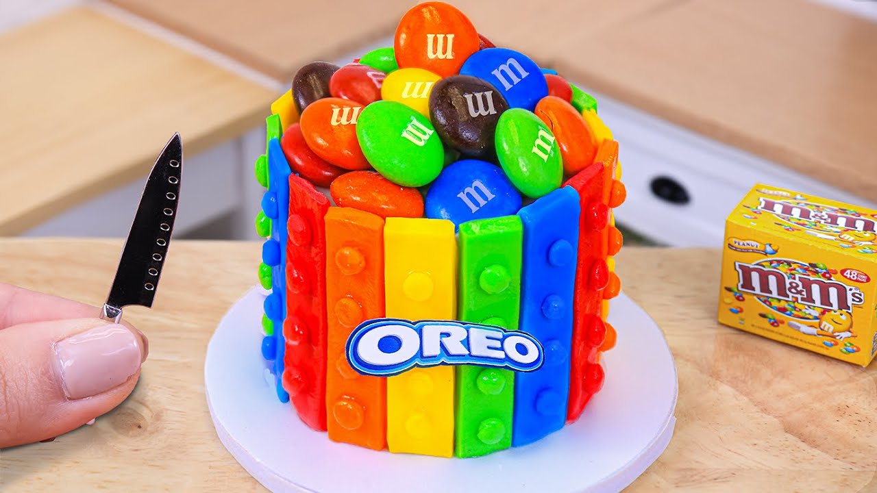 Luar Biasa 🍫 Kue OREO 🌈💙 Indah Miniatur Pelangi Kue Cokelat Oreo untuk ...
