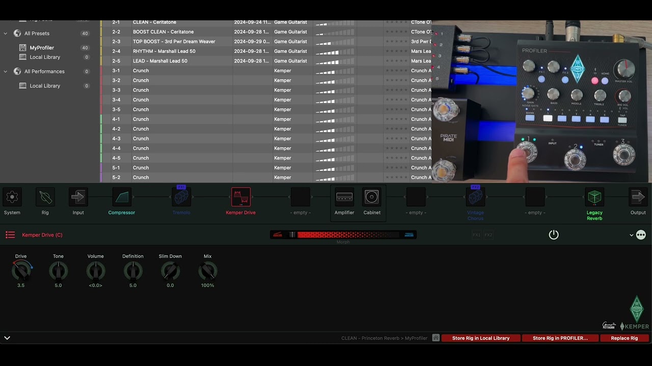 Morphing Feature : Kemper Player Upgraded LV2-LV3 (Profiler 11.1.2 Beta Version) - Game ...