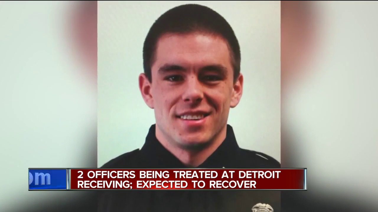 Suspect in custody in shooting of two Detroit police officers - YouTube