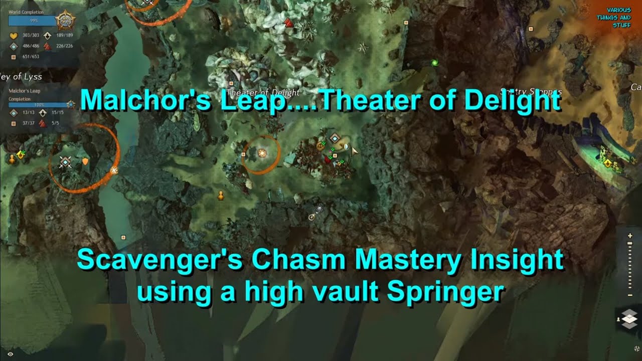 Guild Wars 2 Malchor's Leap Theater of Delight Scavenger's Chasm ...