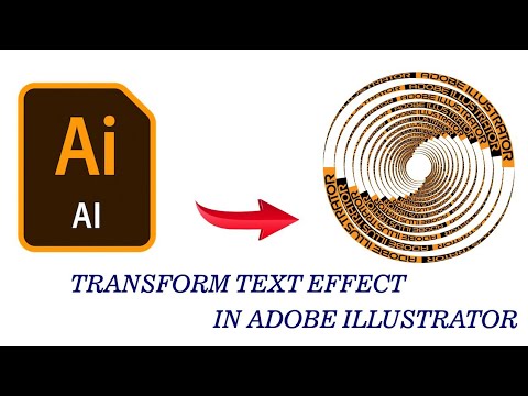 Transform Text Effect Tutorial in Adobe Illustrator || #designervansh # ...
