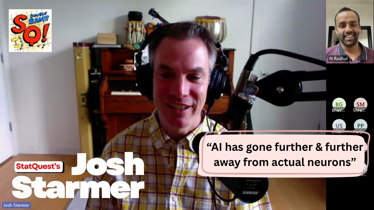 Dr Josh Starmer from StatQuest @statquest - Talks about Bio Mimicking ...