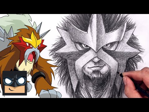 How To Draw Pokemon as Human - Entei Sketch Tutorial