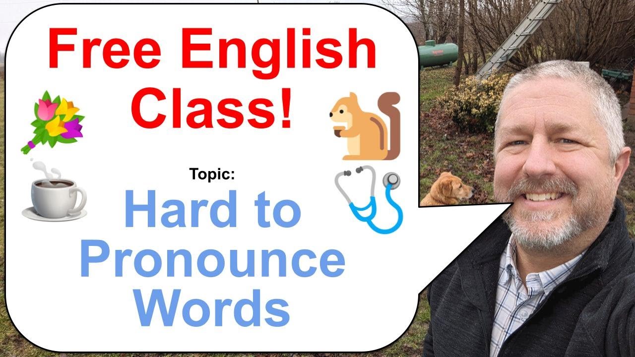 Let's Learn English! Topic: Hard to Pronounce Words! 🐿️🩺☕ - YouTube