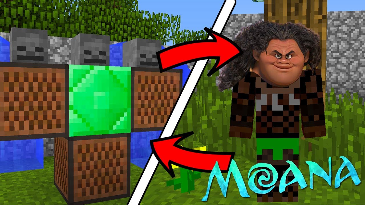 How To Spawn MOANA Maui in Minecraft (Maui MOANA Addon) - YouTube