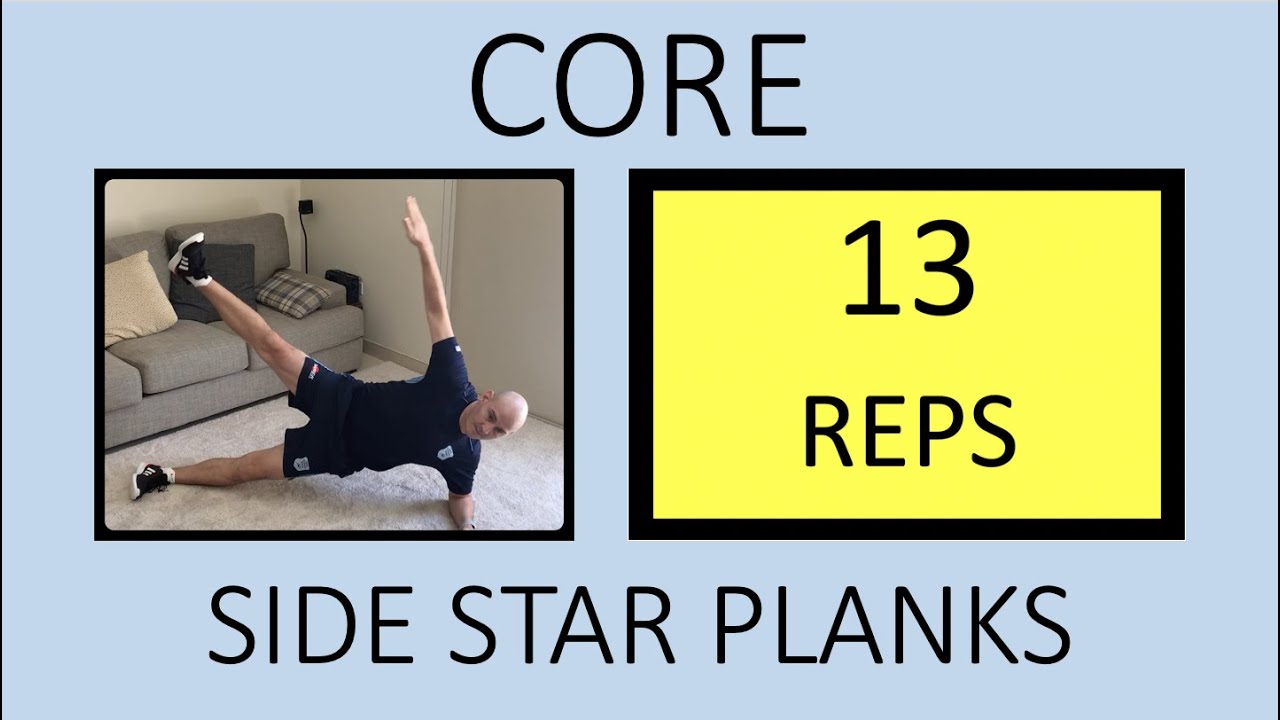 Core - Side star planks - 13 - YouTube