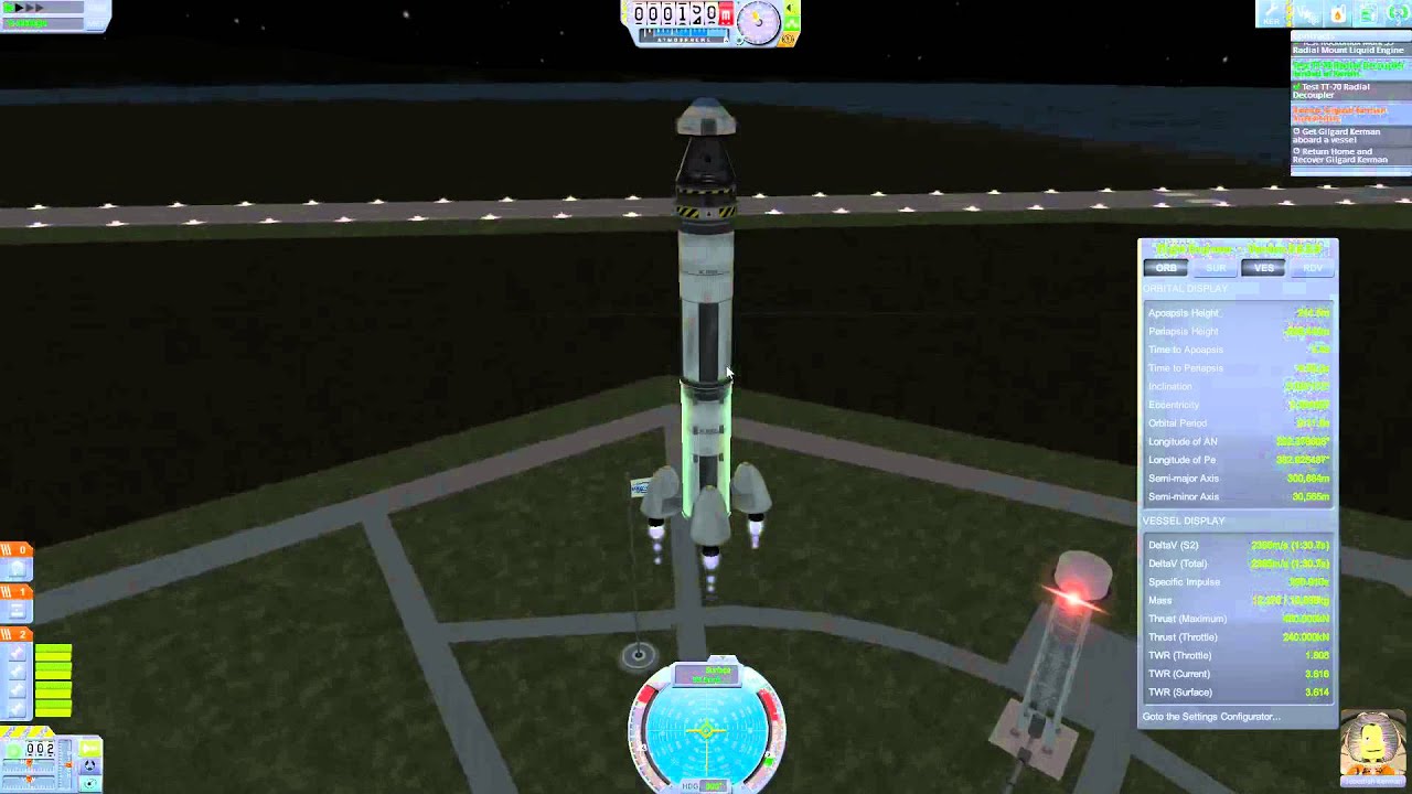 Kerbal Space Program with SSJGazhan99 career mode quest 16 test t 70 ...