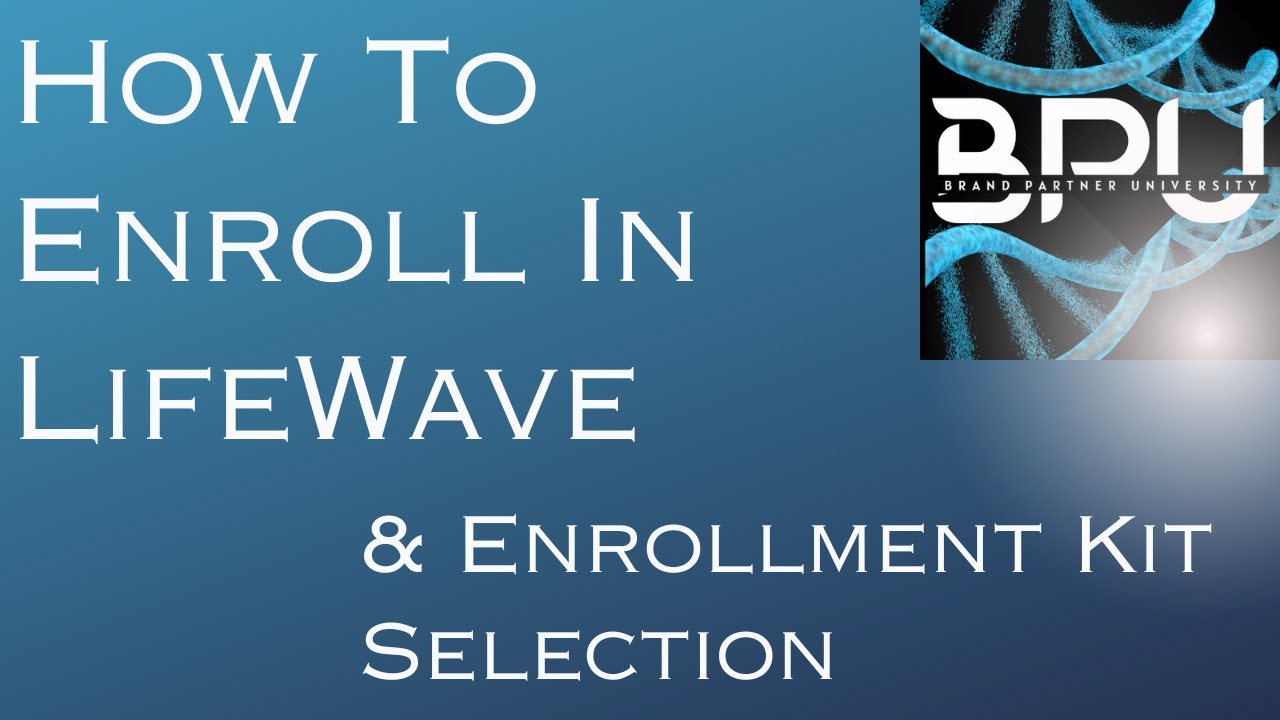 How To Enroll in LifeWave - YouTube
