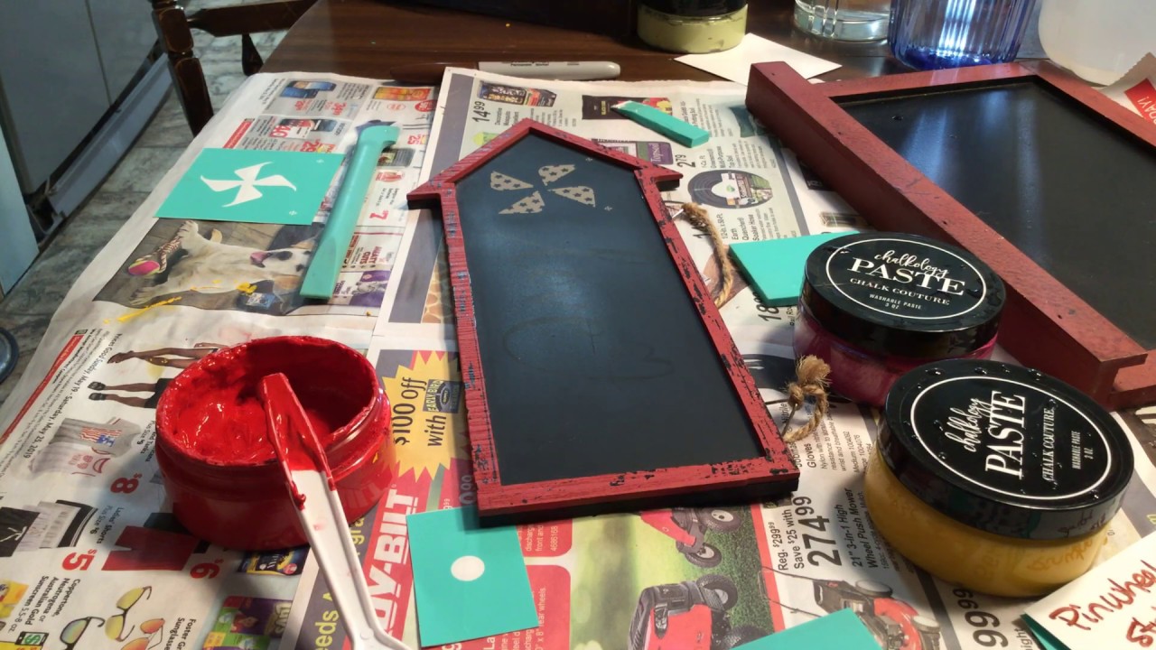 Chalked Pin Wheels | 4th of July Chalkboard - YouTube