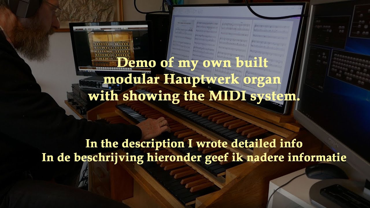 Demo of my modular Hauptwerk organ and MIDI system - YouTube