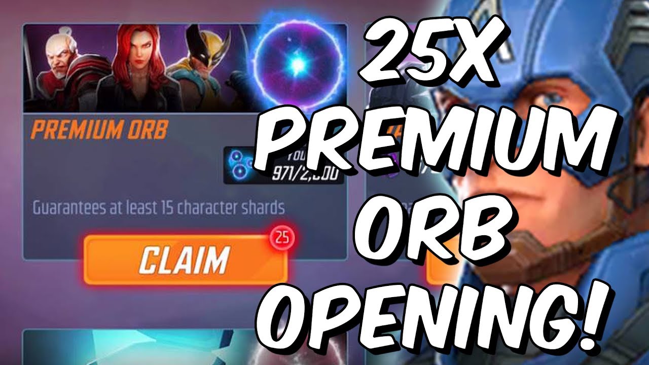 25x Premium Orb + Ulitmus Orb Opening! - Marvel Strike Force - YouTube