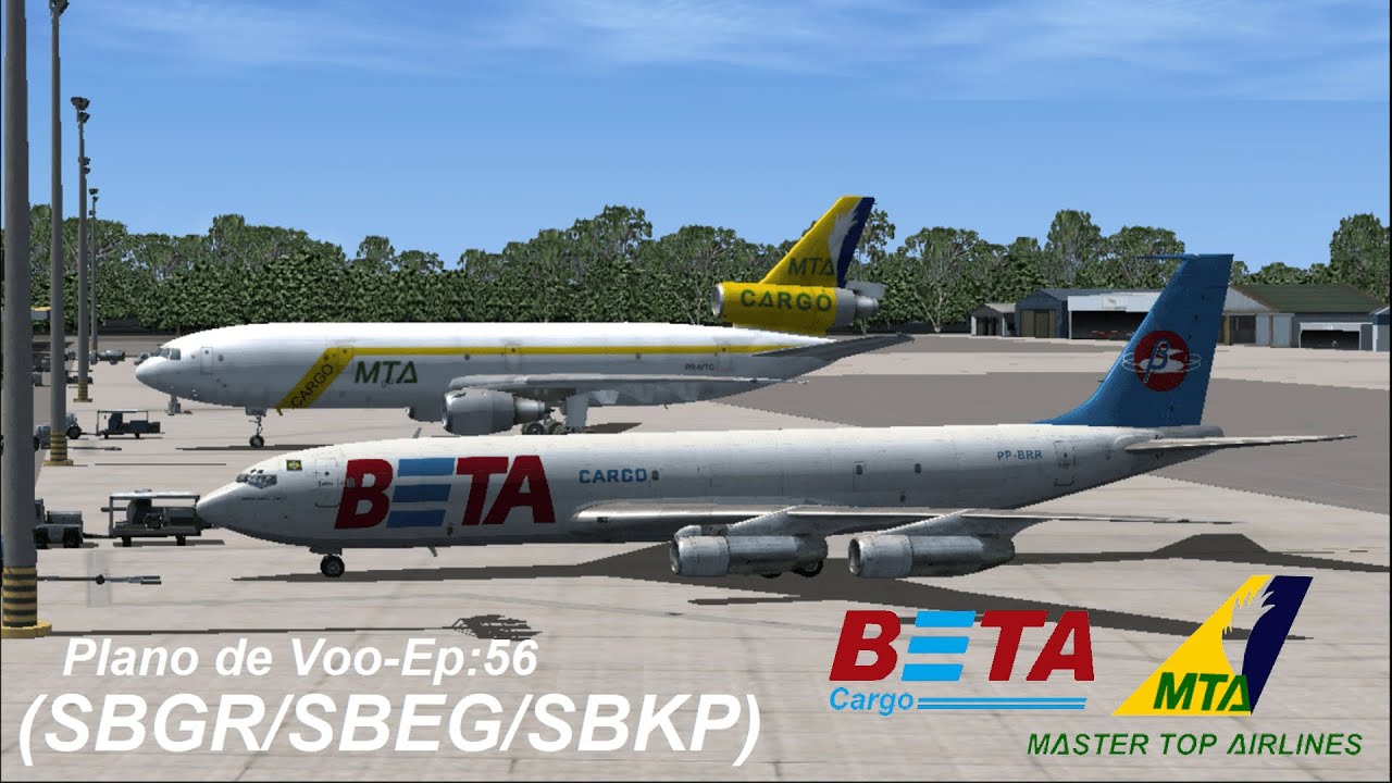FSX: Plano de Voo-Ep:56 BOEING 707-300C BETA CARGO, DC-10-30F MTA. São ...