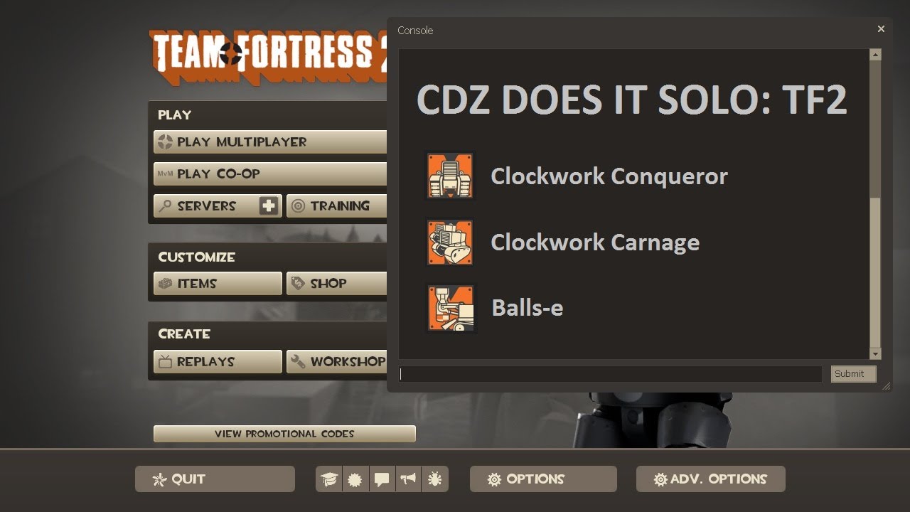CDZ Does it solo: TF2 - Clockwork Carnage, Clockwork Conqueror and ...