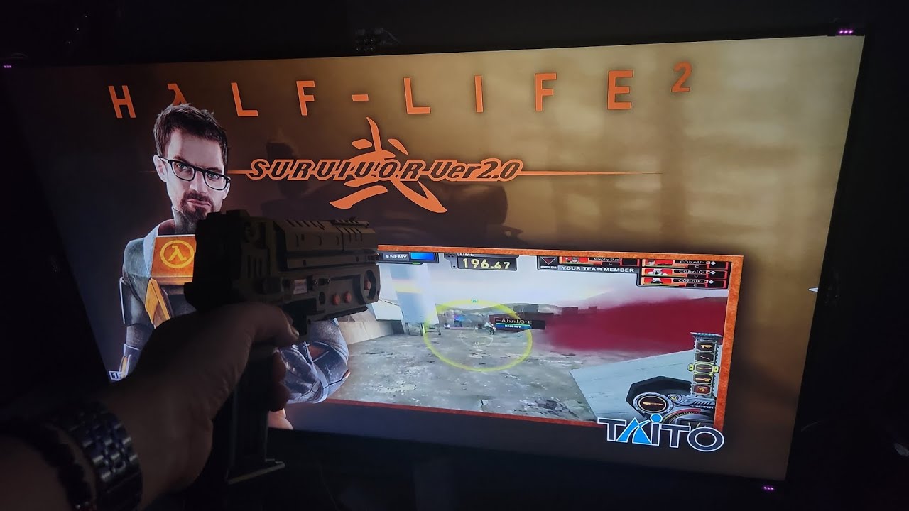 Half life 2 survival Arcade PC lightgun test(with x-gunner wireless ...