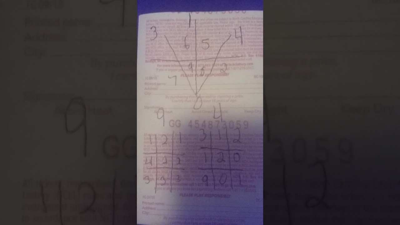 Nc lotto pick 3 & 4 day time picks for July 10 2020 good favor - YouTube