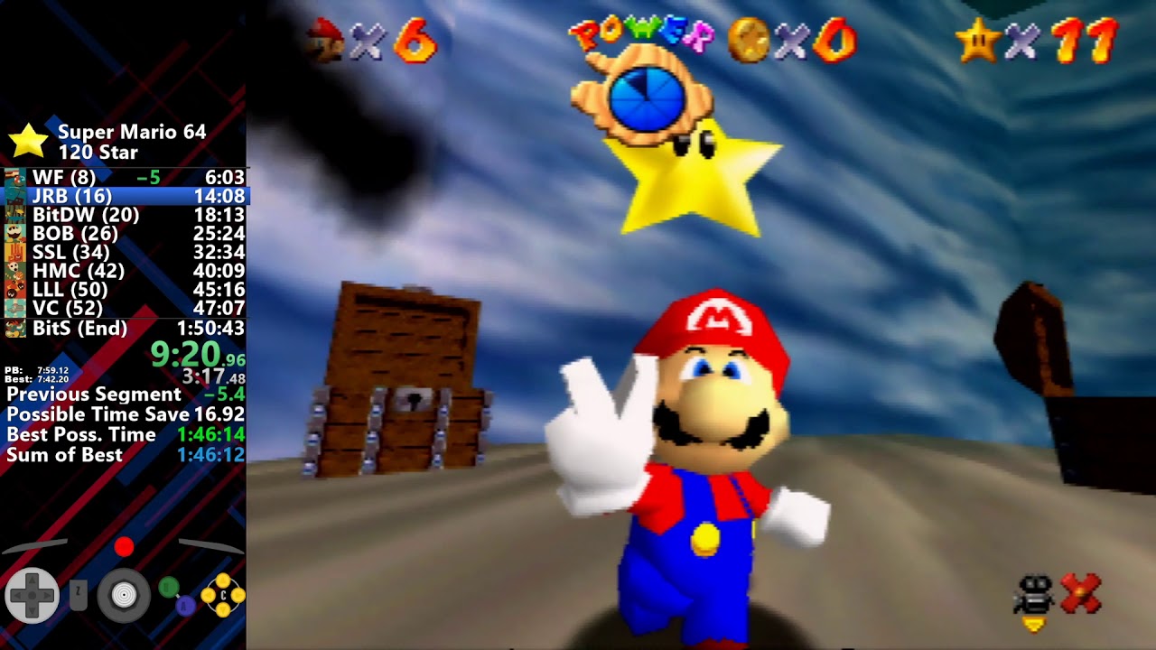 Super Mario 64 120 Star 1:50:15 - YouTube