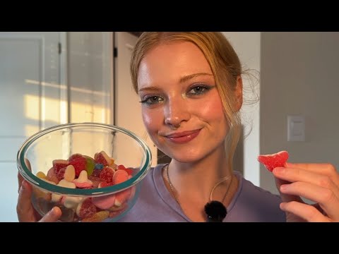 ASMR ~ WHISPER RAMBLE WHILE EATING SWEDISH CANDY (LIFE UPDATE) 