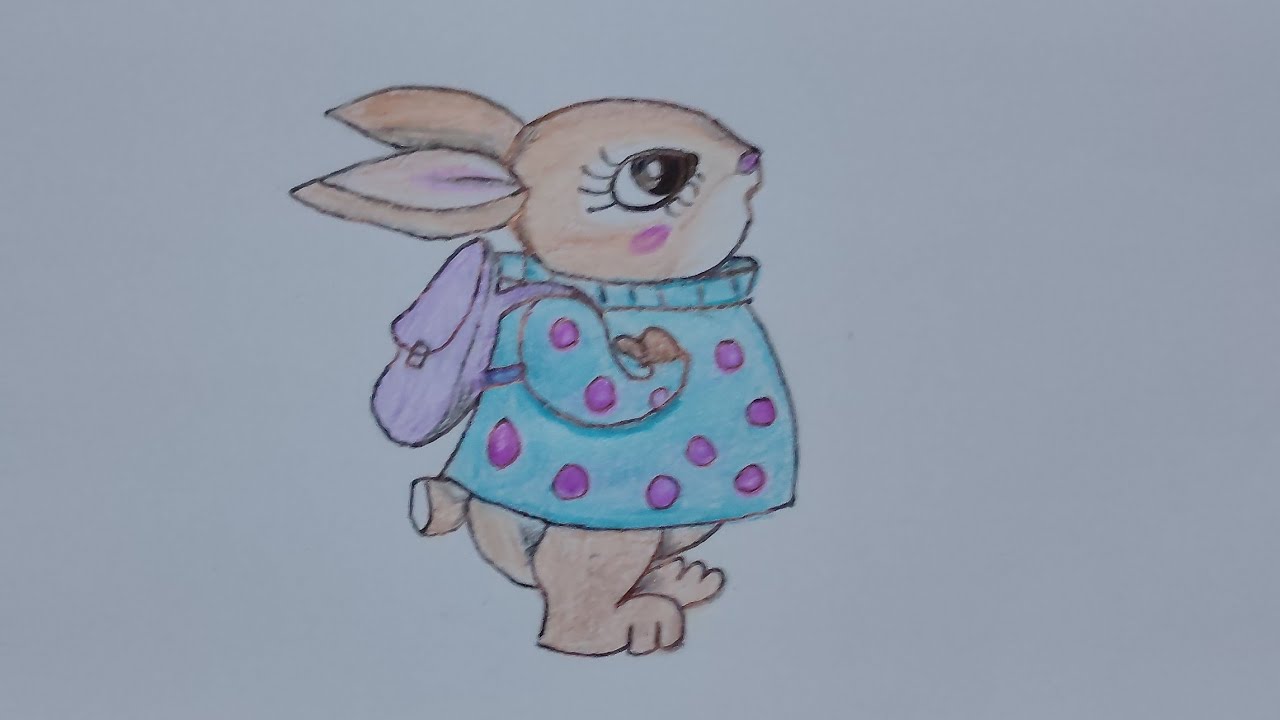 How To Draw Rabbit||Rabit Drawing Easy Steps By Step||Rabbit🐇🐇 ...