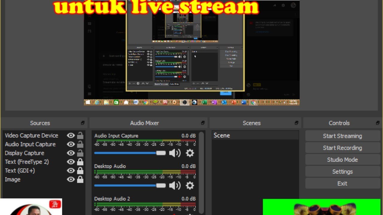 Tutorial Penggunaan OBS untuk Live Stream - YouTube
