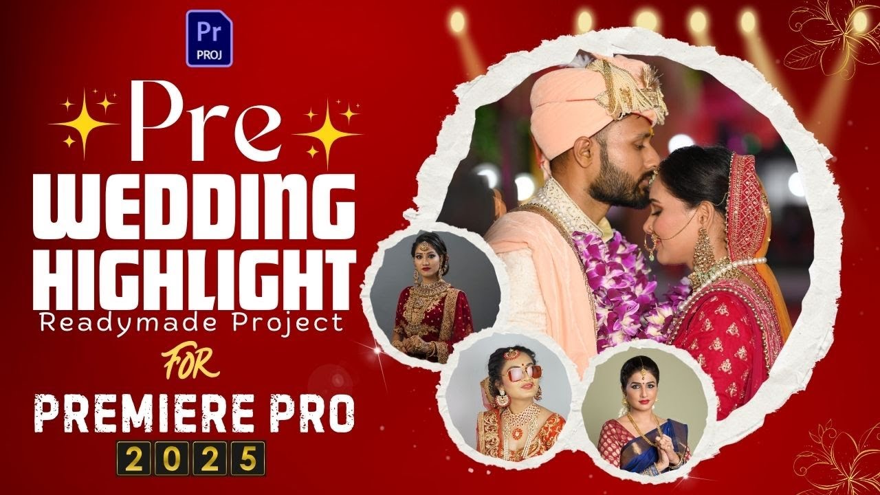 Premiere Pro Cinematic Pre Wedding Project | Quick Download | Demo Free ...