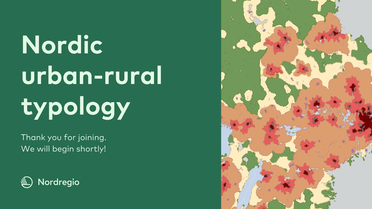 Nordic urban-rural typology reveals population changes - YouTube