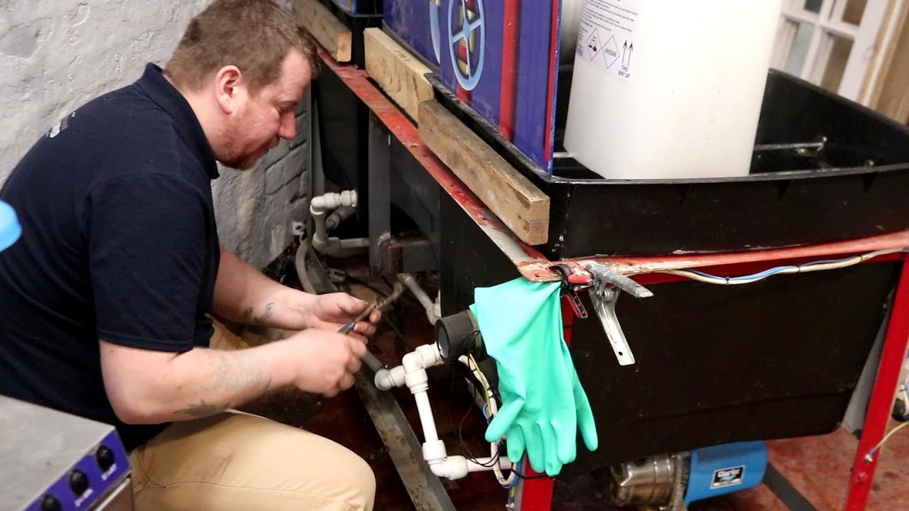 ADDING A DRAIN PUMP TO THE CASK WASHER - YouTube