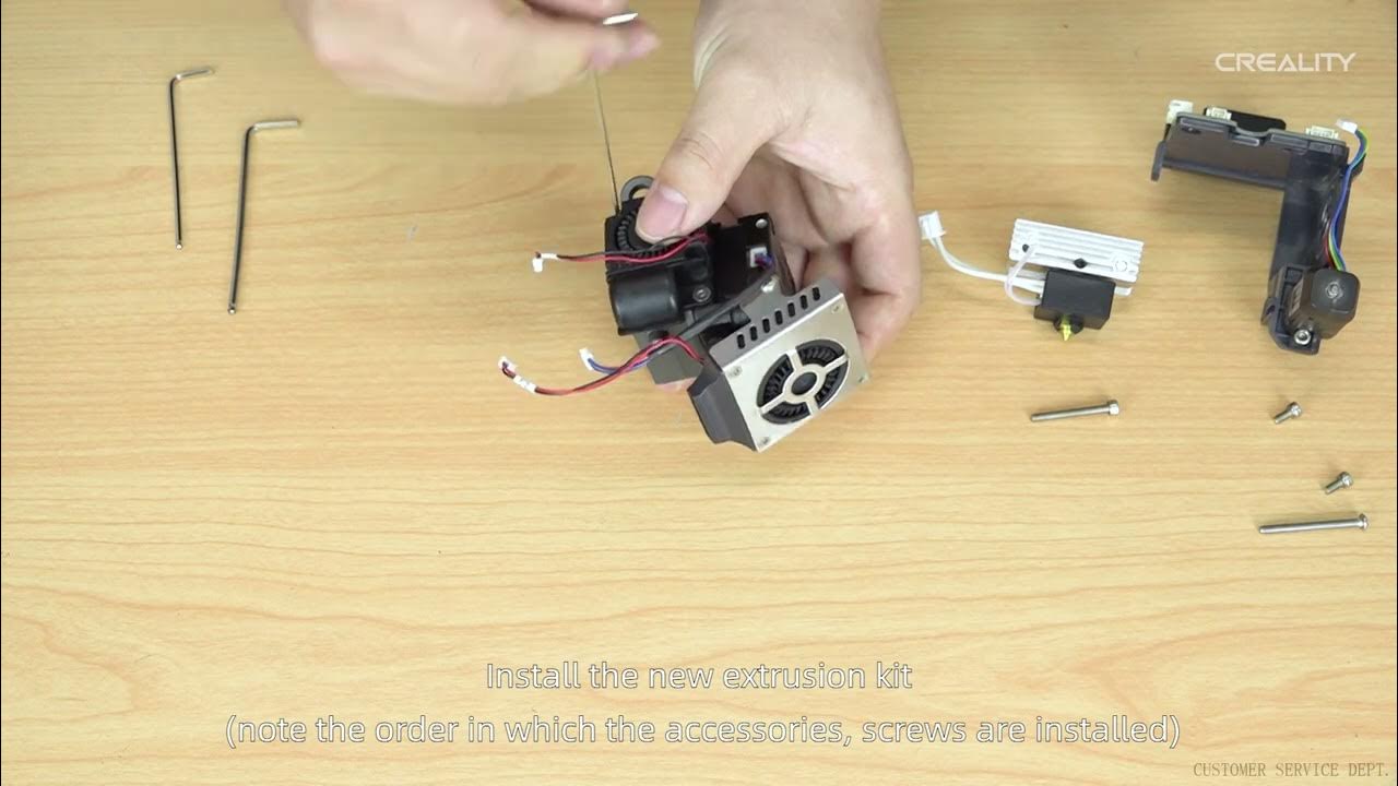 Service Tutorial Ender - 3 S1 Plus Replace the Extrusion Kit - YouTube