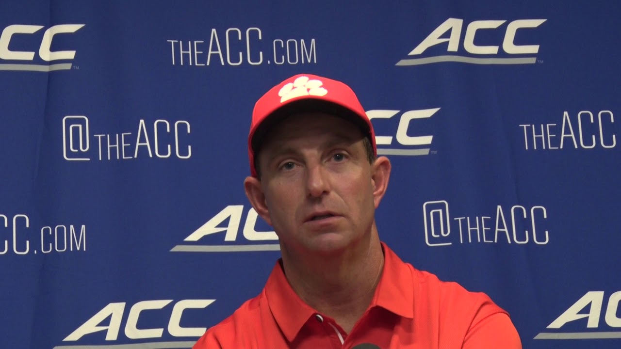 Swinney Opening Statement after win over Louisville - YouTube