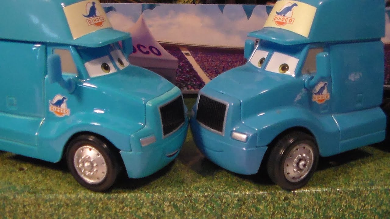 Gray Semi, New 2015 Disney Pixar Cars Dinoco, Deluxe Diecast Unboxing ...