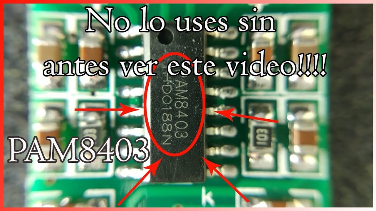 Modulo PAM8403 Caracteristicas y Usos - YouTube