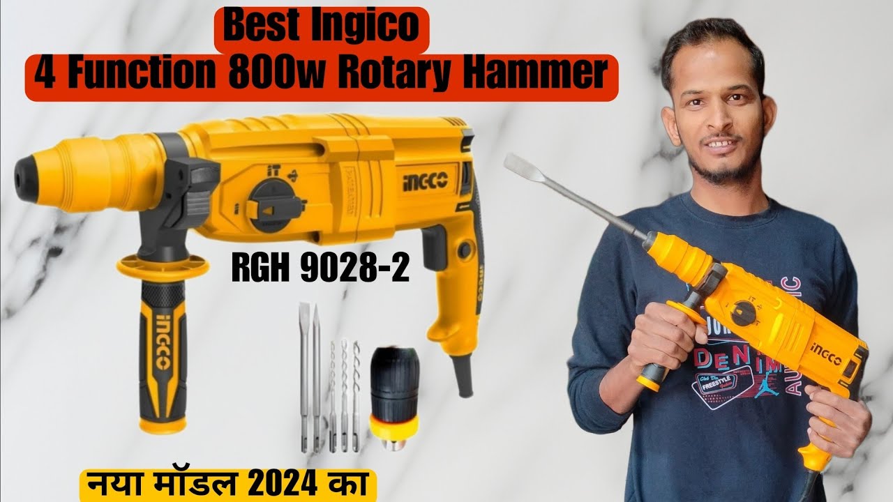 Best Ingico RGH 9028-2 Rotary Hammer 2024 !! इस रोटरी हैमर में जादू है ...